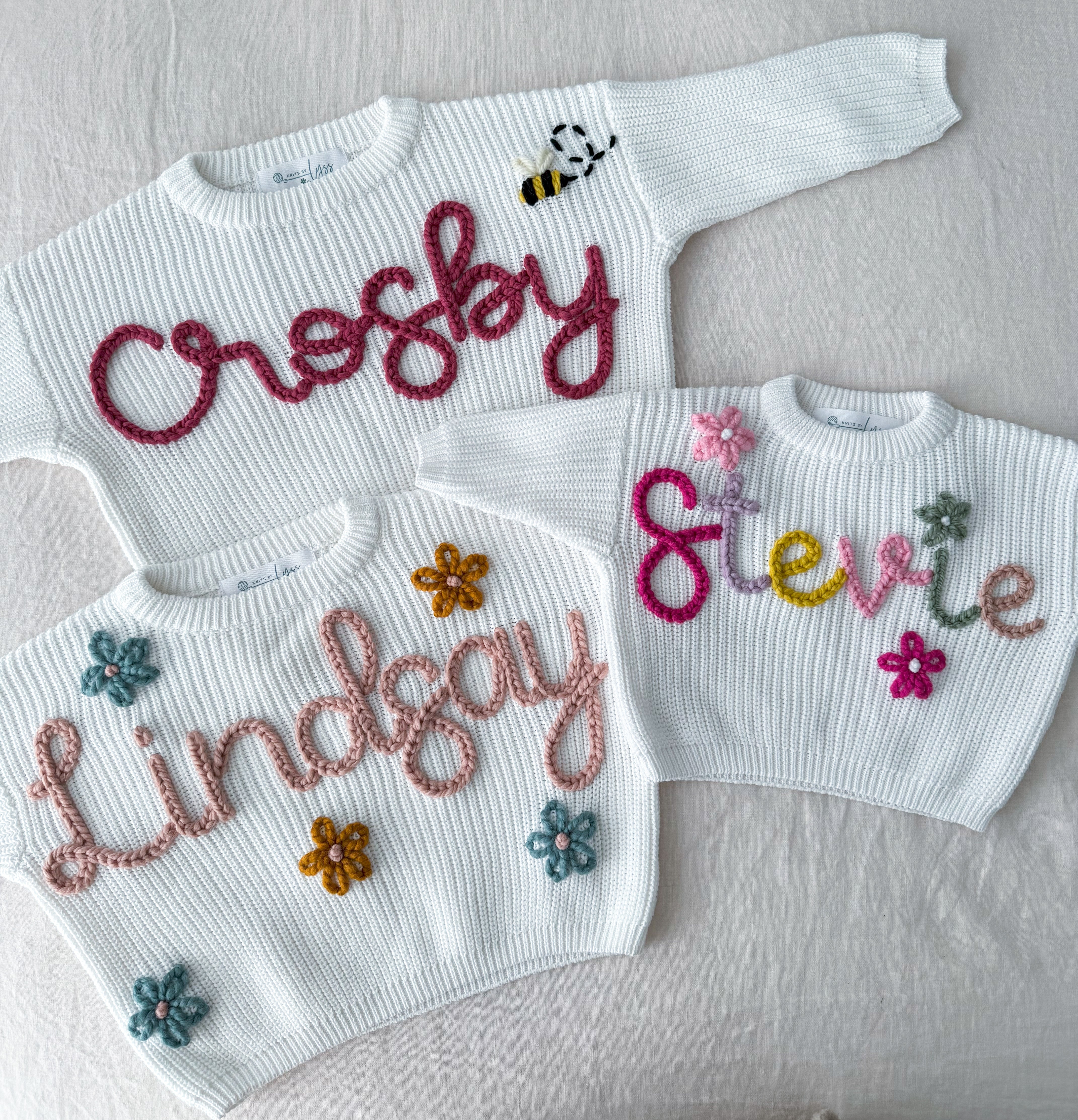 Custom Name Sweaters – Knits By Lyss